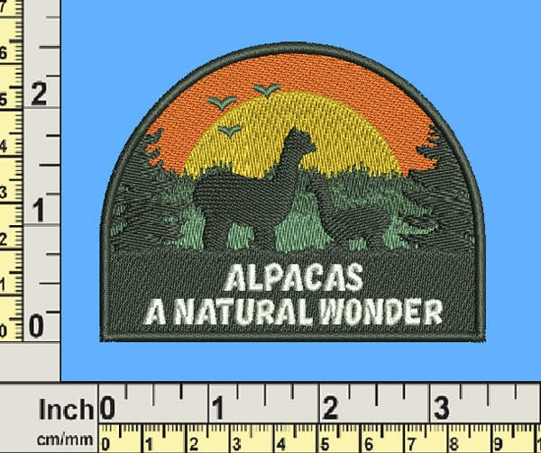 Alpacas Themed Patches | Choice Alpaca Products